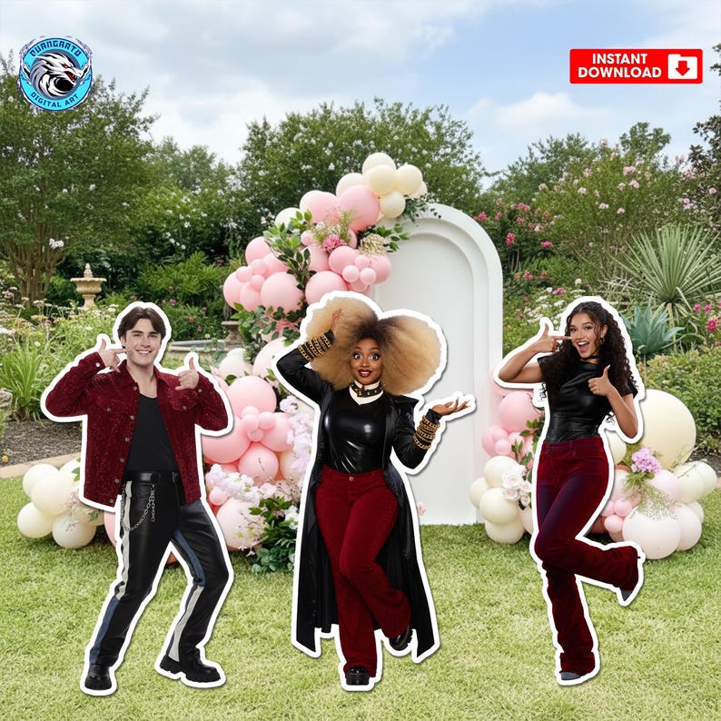 Descendants Zombies 4 Party Cutouts: Disney Birthday Decorations ...