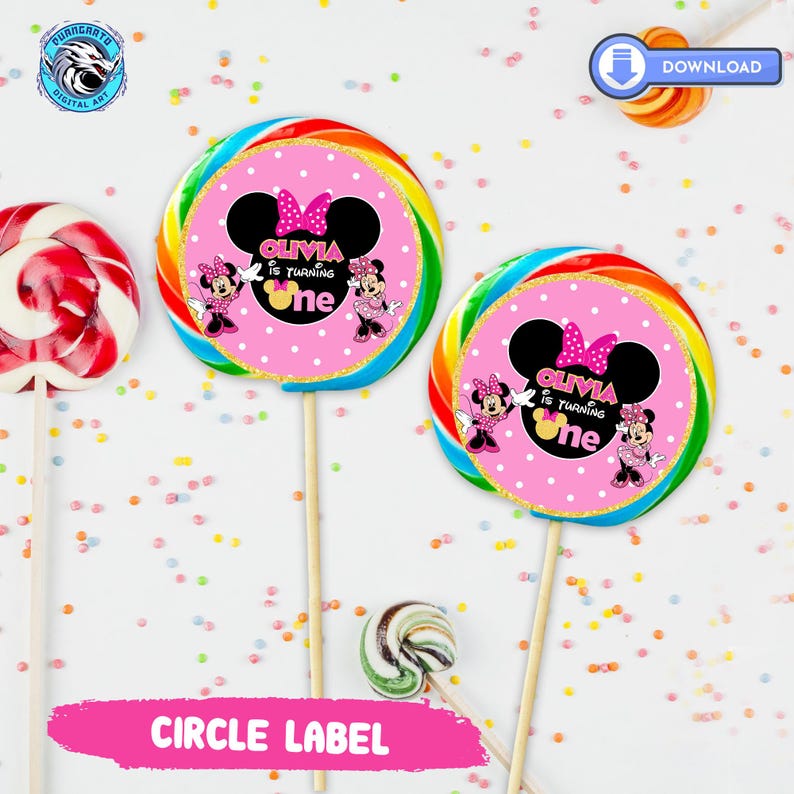Printable Minnie Mouse 1st Birthday Party Bundle (digital Download) - Etsy