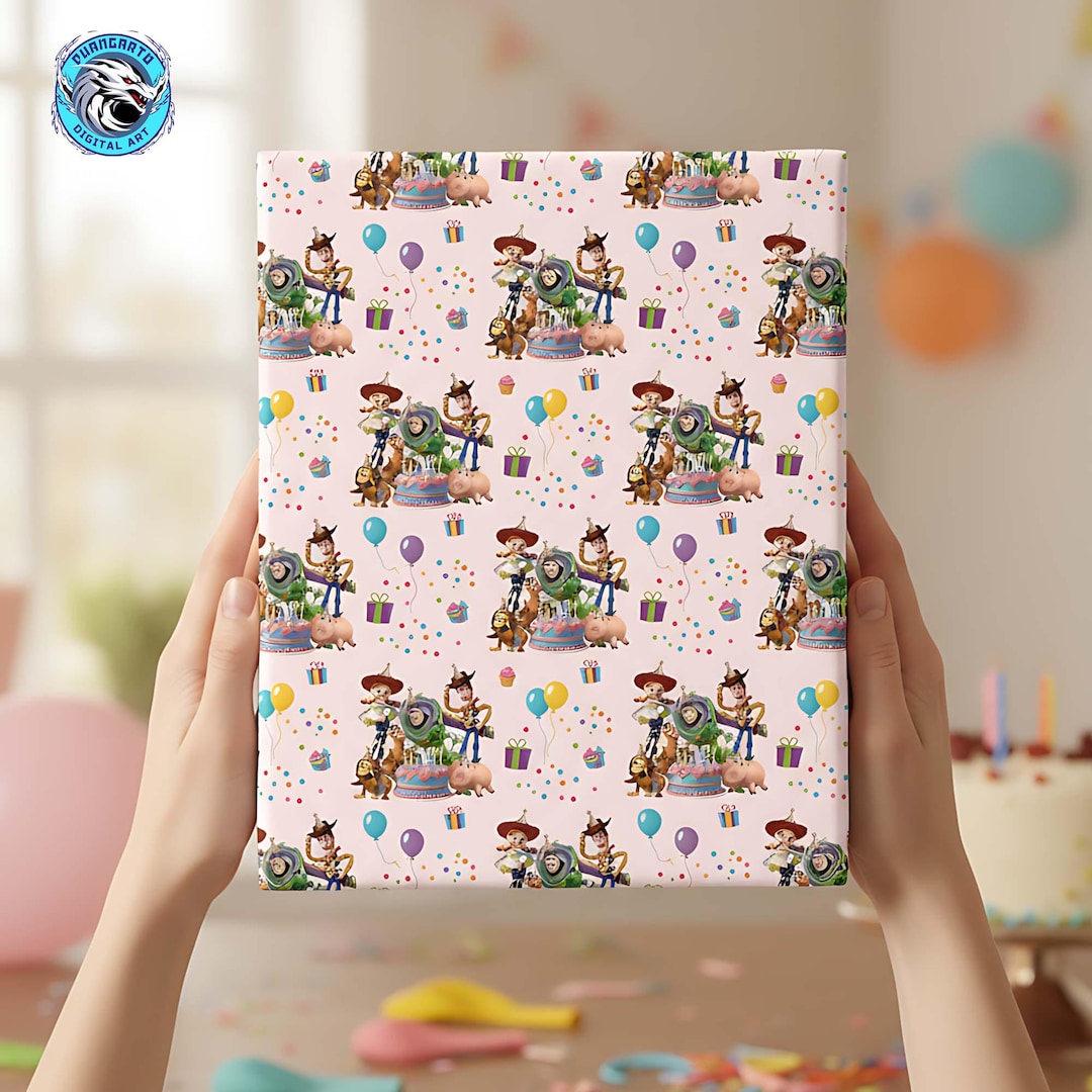 Toy Story Birthday Wrapping Paper: Party Gift Wrap - Etsy