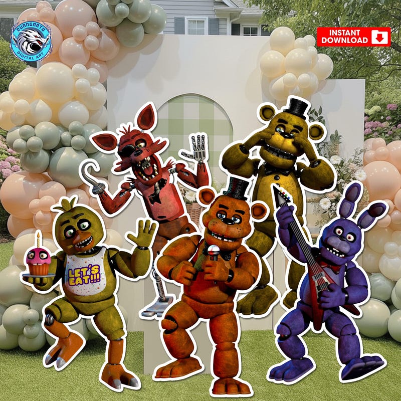 Five Nights of Freddy Cutouts - Etsy