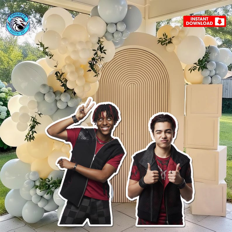 Disney Zombies 4 Party Cutouts: Birthday & Halloween Decor (digital ...