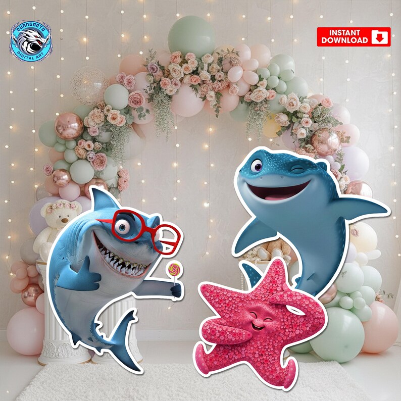 Finding Nemo & Dory Cutout: Kids Party Decor (digital Download) - Etsy