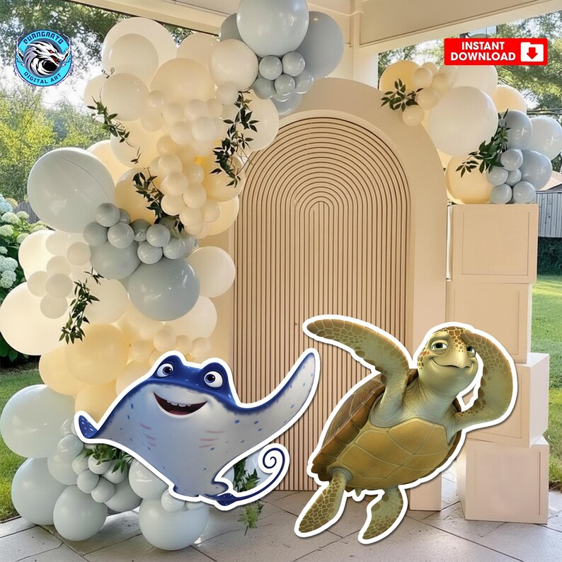 Finding Nemo & Dory Cutout: Kids Party Decor (digital Download) - Etsy