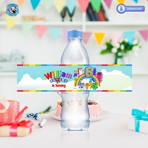 Printable Numberblocks Birthday Water Bottle Labels, Number Blocks ...