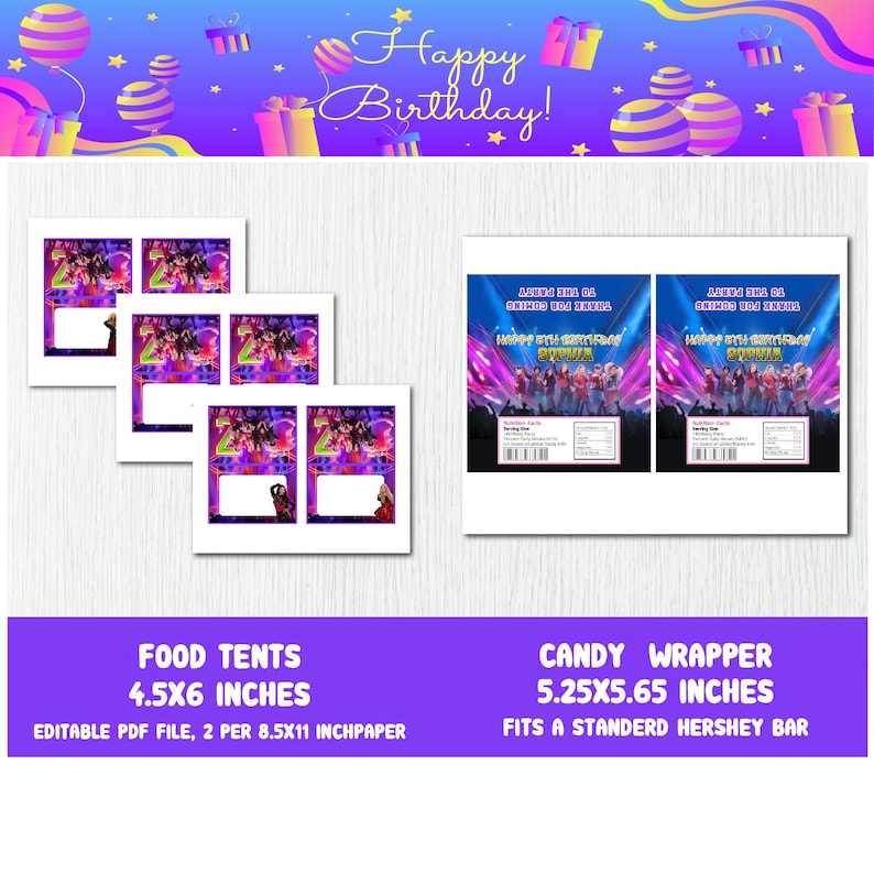 Descendants Zombies Birthday Party Pack: Disney Theme (digital Download ...