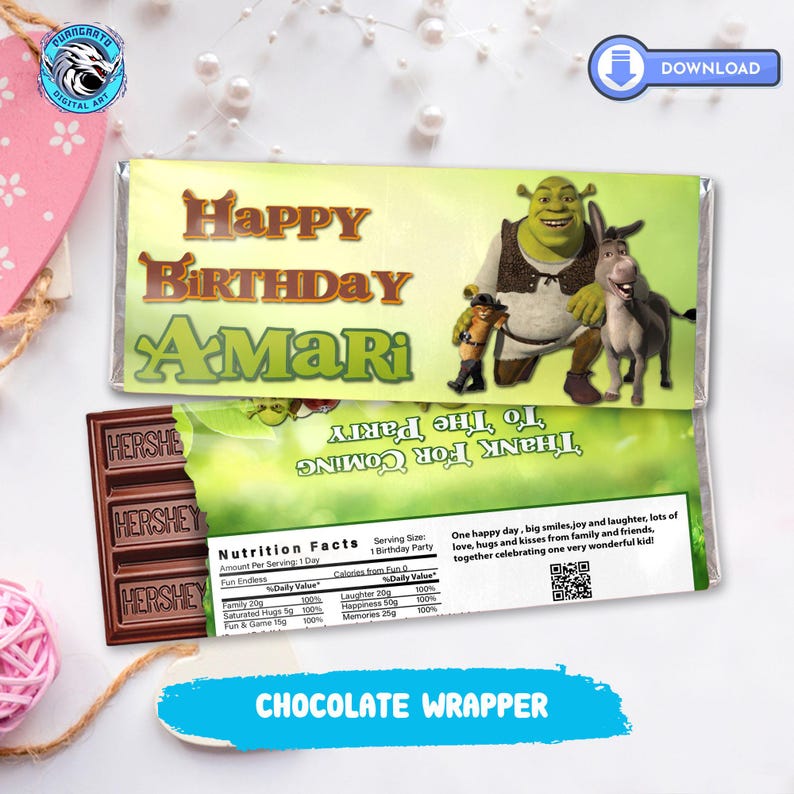 Printable Shrek Birthday Party Bundle: Centerpieces & Cake Topper ...