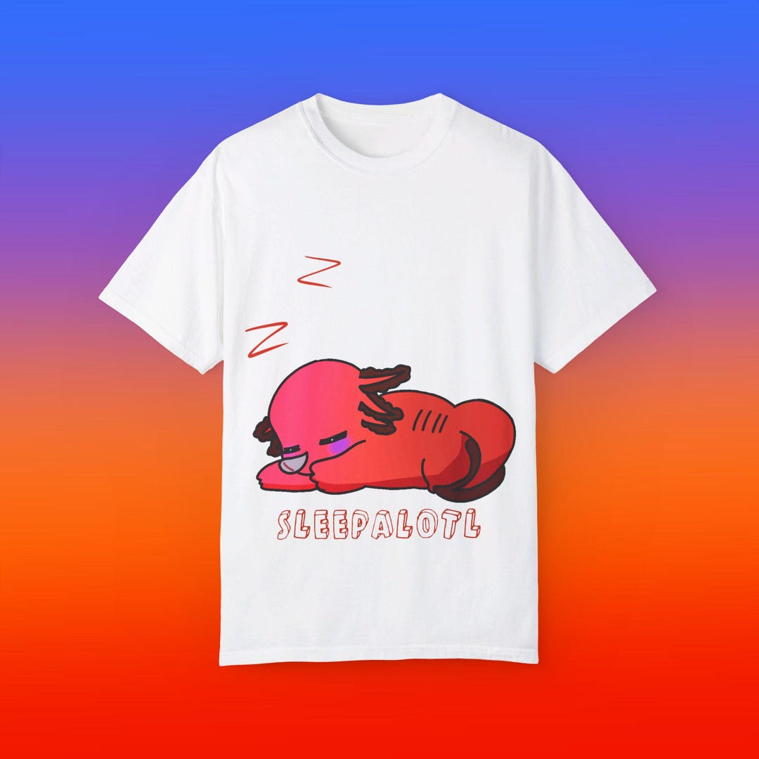 RFP Axolotl Sleepalotl (chibi) T-shirt - Etsy