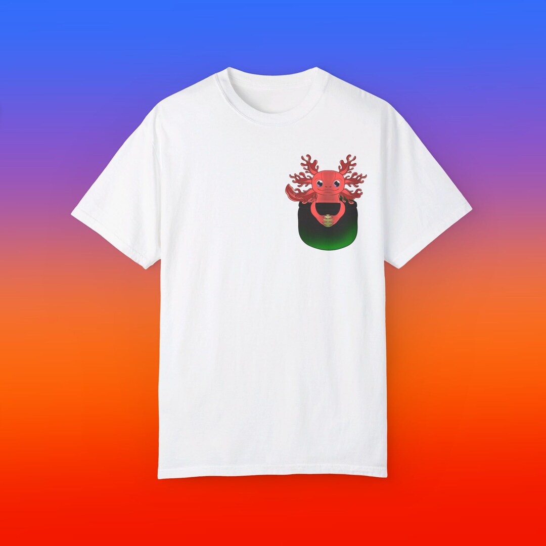 RFP Axolotl Pocket T-shirt - Etsy