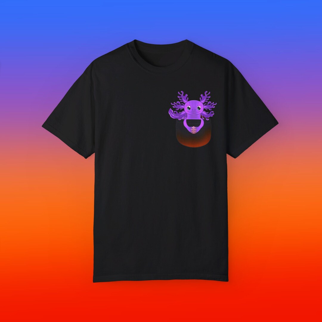 PFP Axolotl Pocket T-shirt - Etsy