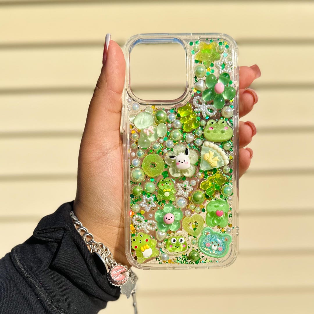 Green Charmed Deco Case ୨ৎ - Etsy