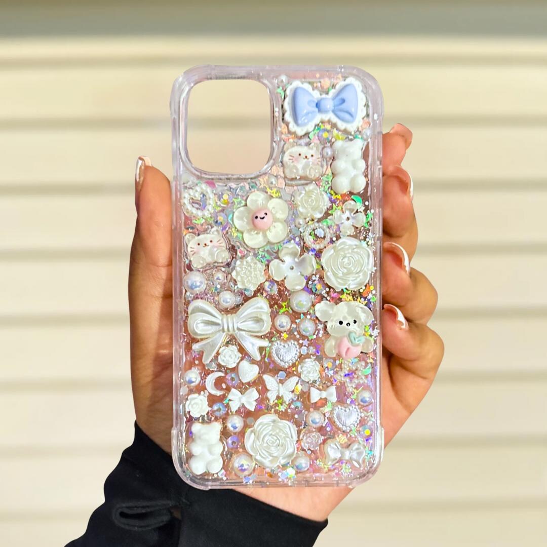 White Charmed Deco Case ୨ৎ - Etsy