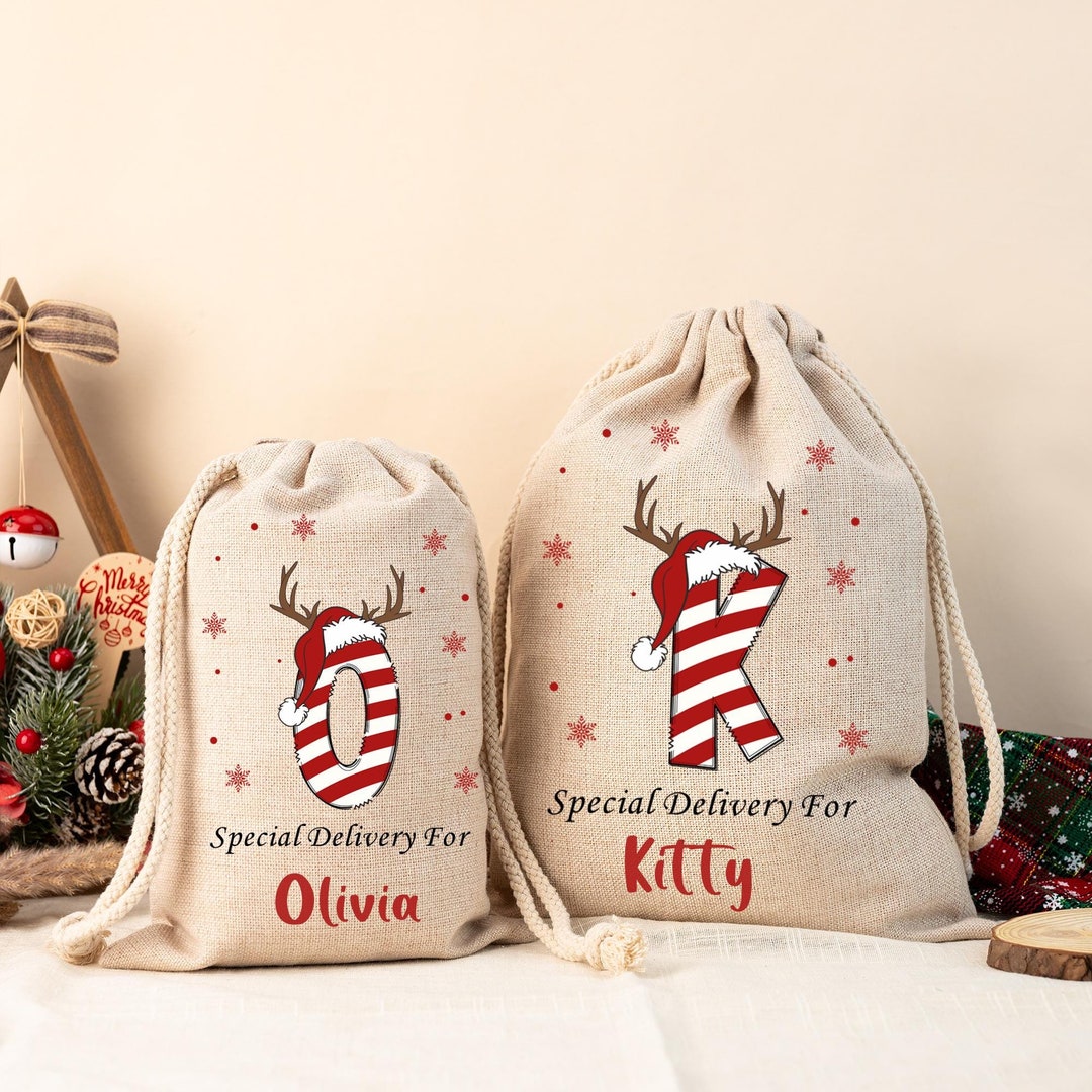 Christmas Santa Sack,christmas Gift Bag for Kids Dnd Adults ...