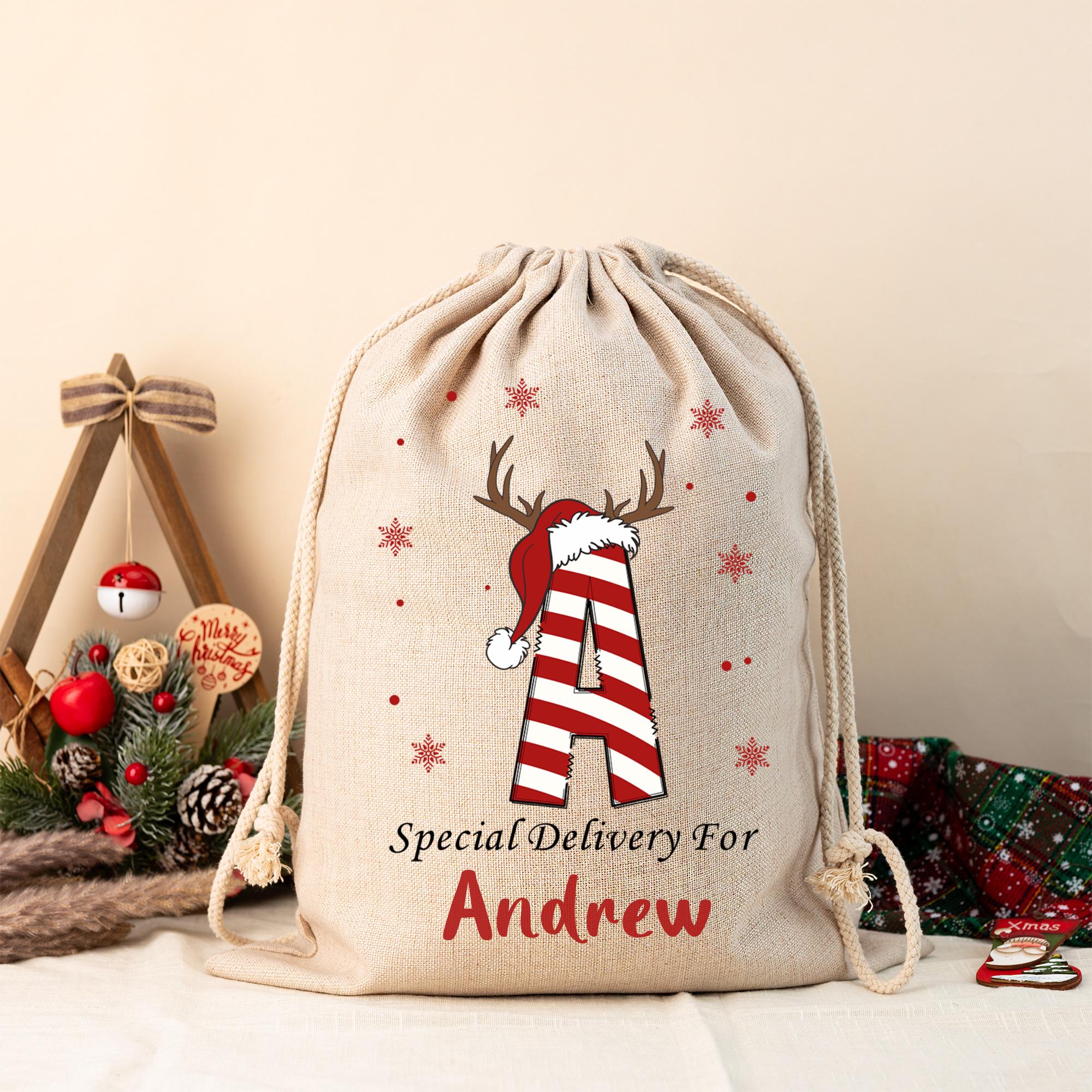 Christmas Santa Sack,christmas Gift Bag for Kids Dnd Adults ...