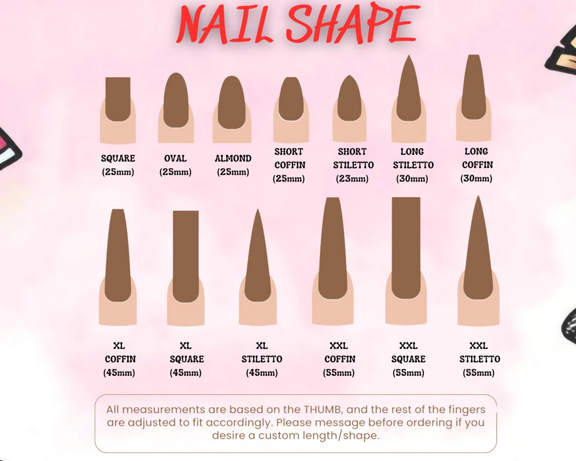 Custom Press on Nails, Handmade Press on Nails, 3D Nails, Gift Nails ...