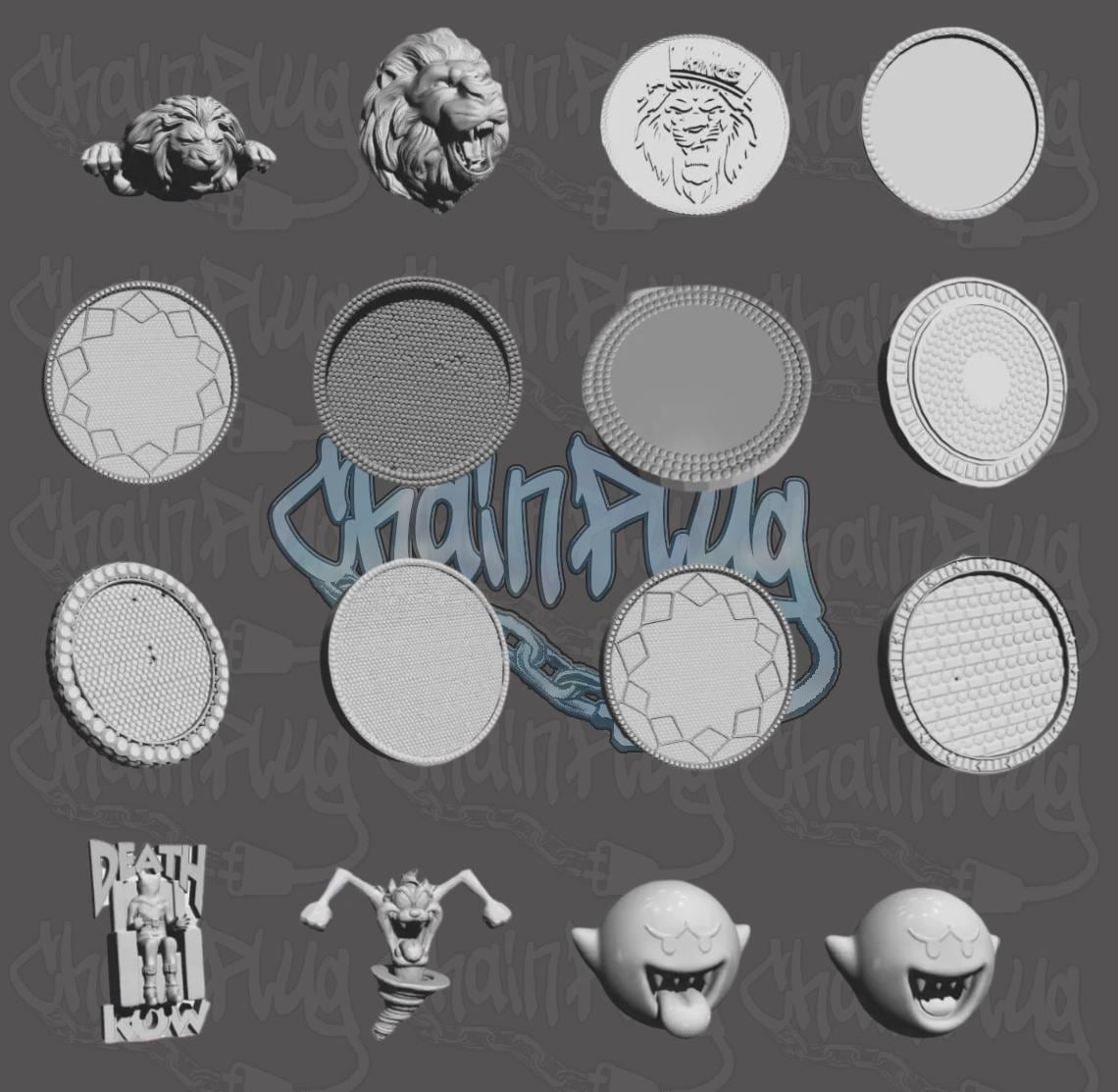 Bundle Pendant Model Pack | Low Poly | High Quality | Chain Plug ...