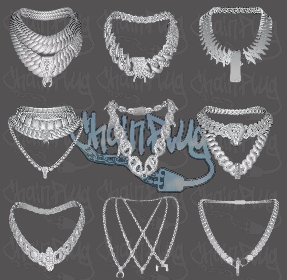 70+ RARE Chain Model Template Pack | Low Poly | High Quality | Chain ...