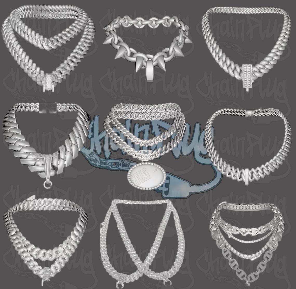 70+ RARE Chain Model Template Pack | Low Poly | High Quality | Chain ...