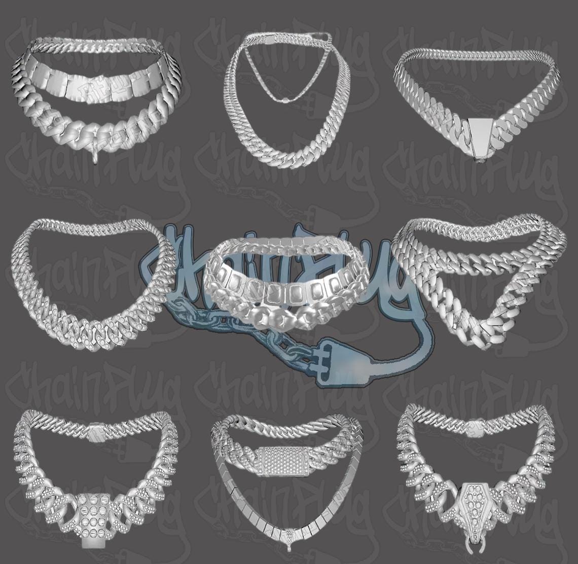 70+ RARE Chain Model Template Pack | Low Poly | High Quality | Chain ...