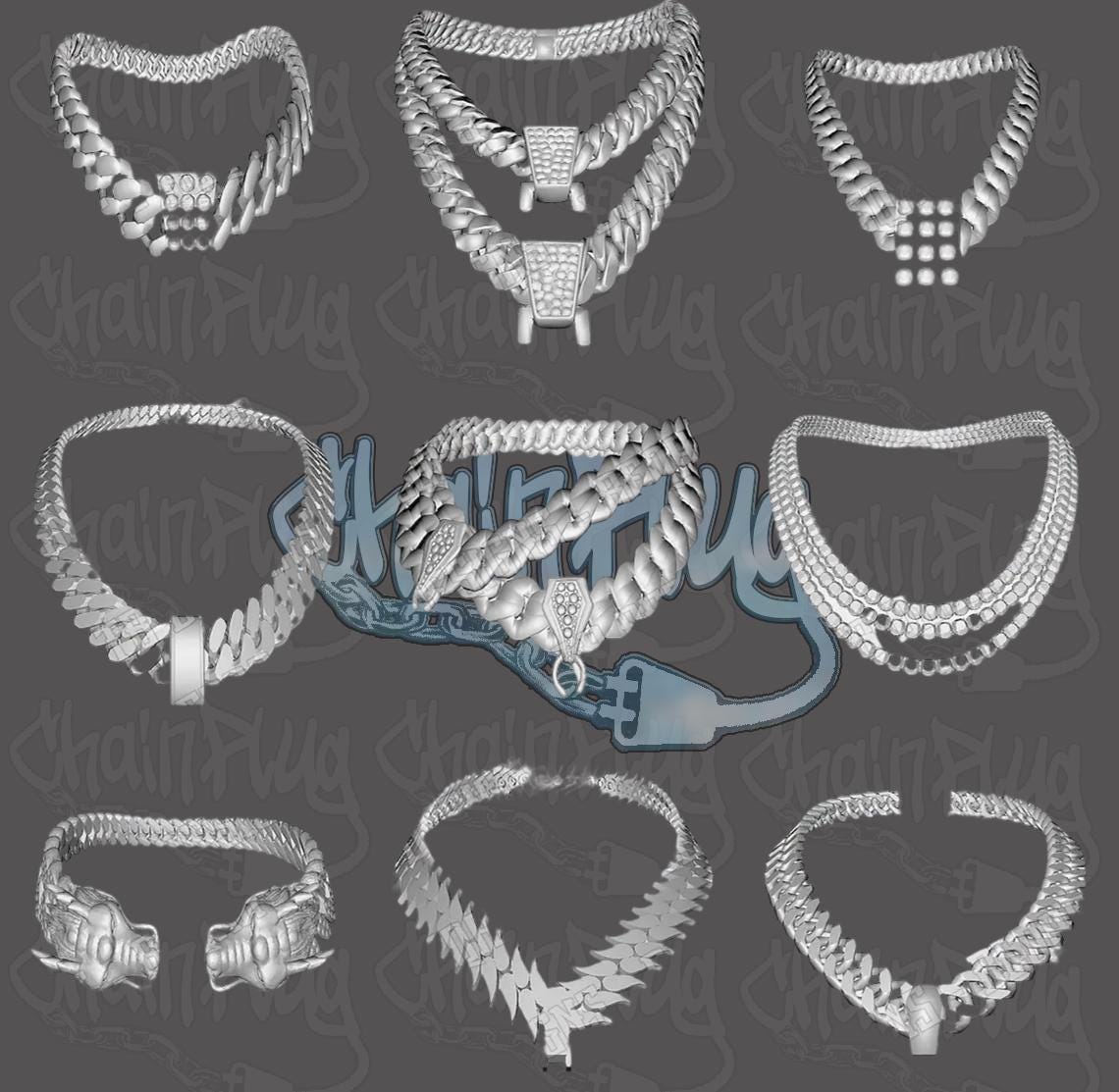 70+ RARE Chain Model Template Pack | Low Poly | High Quality | Chain ...