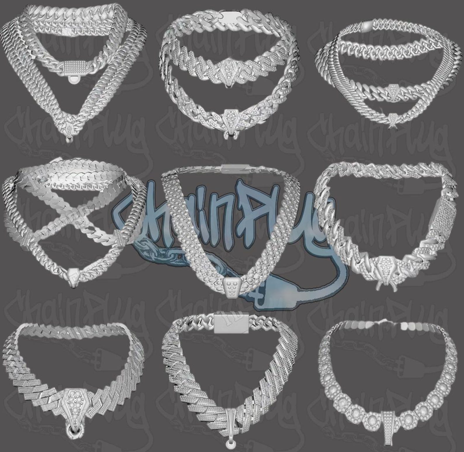 70+ RARE Chain Model Template Pack | Low Poly | High Quality | Chain ...