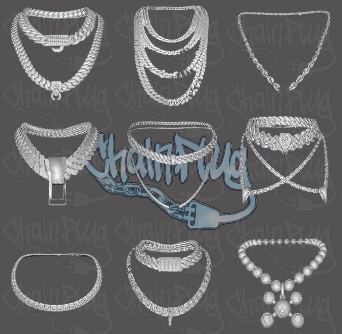 70+ RARE Chain Model Template Pack | Low Poly | High Quality | Chain ...