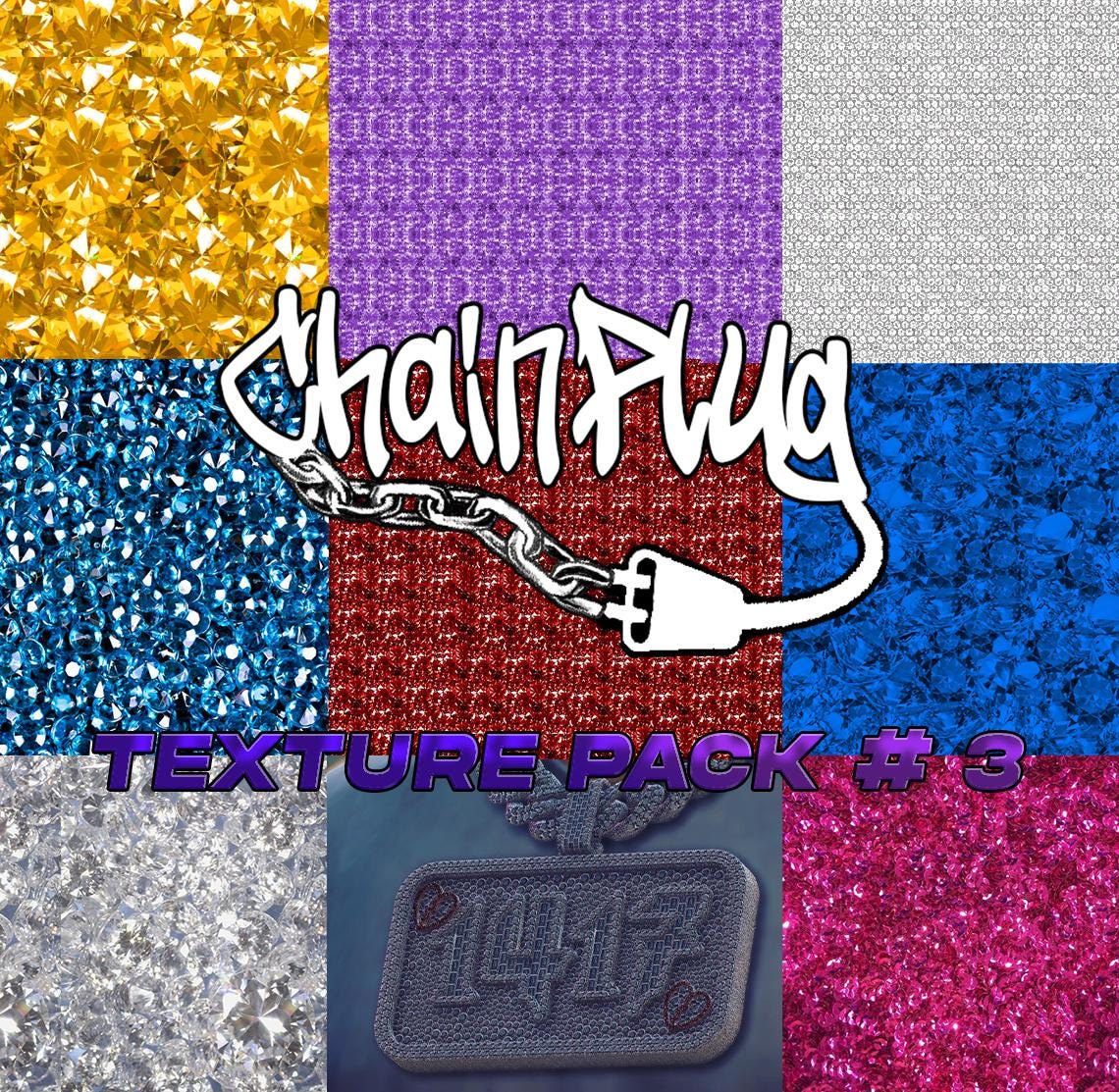 Diamond Textures Pack | 40+ Custom High Quality Textures | Chain Plug ...