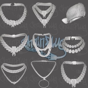 70+ RARE Chain Model Template Pack | Low Poly | High Quality | Chain ...