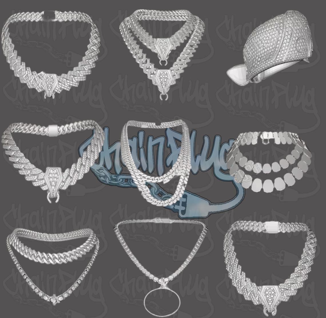 70+ RARE Chain Model Template Pack | Low Poly | High Quality | Chain ...
