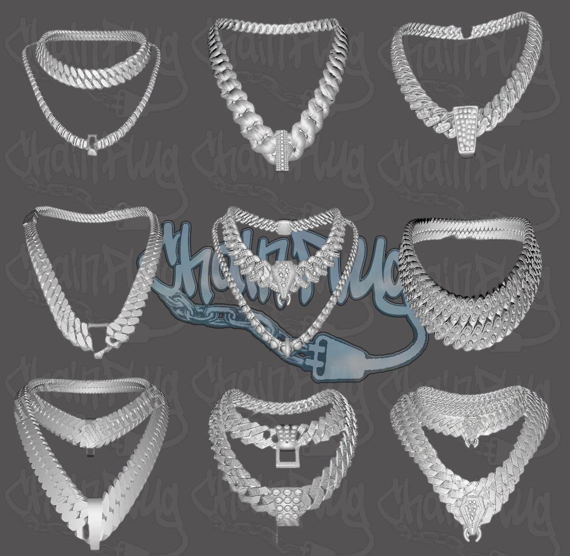 70+ RARE Chain Model Template Pack | Low Poly | High Quality | Chain ...