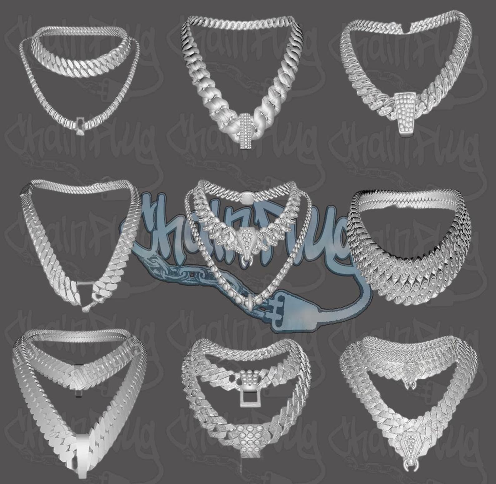 70+ RARE Chain Model Template Pack | Low Poly | High Quality | Chain ...