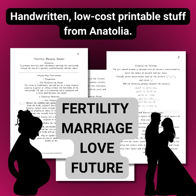 OLD ARABIC SPELLS Bundle, 145 Pages of Old Handwritten Magick for Love ...