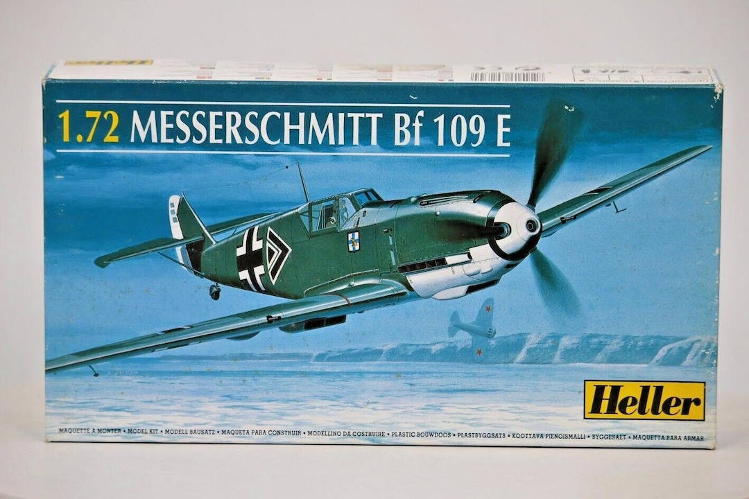 Messerschmitt Bf 109 E 1:72 Heller 80234 Unassembled Model Kit NEW in ...