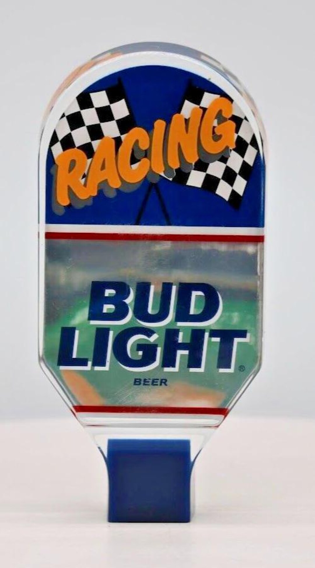 Retro Bud Light Racing Lucite Acrylic Beer Tap Handle 8" - Etsy