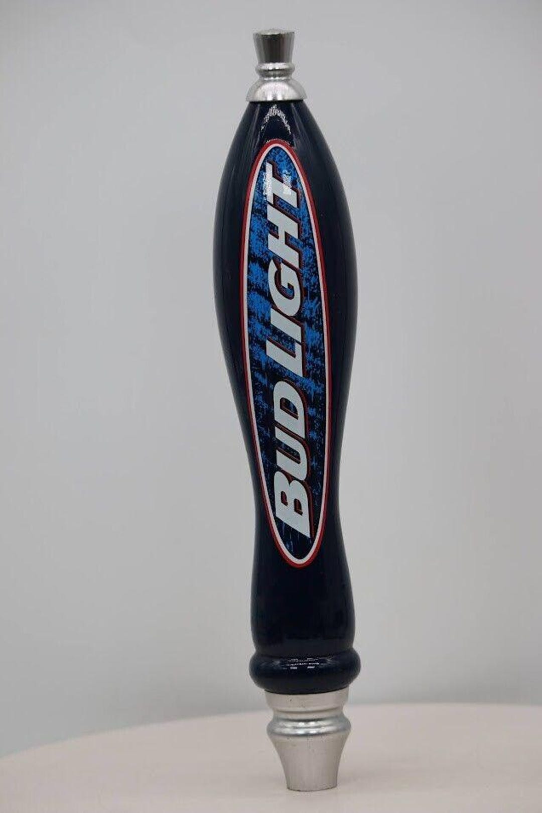 BUD LIGHT Draft Beer Wooden Tap Handle Blue Ex - Etsy