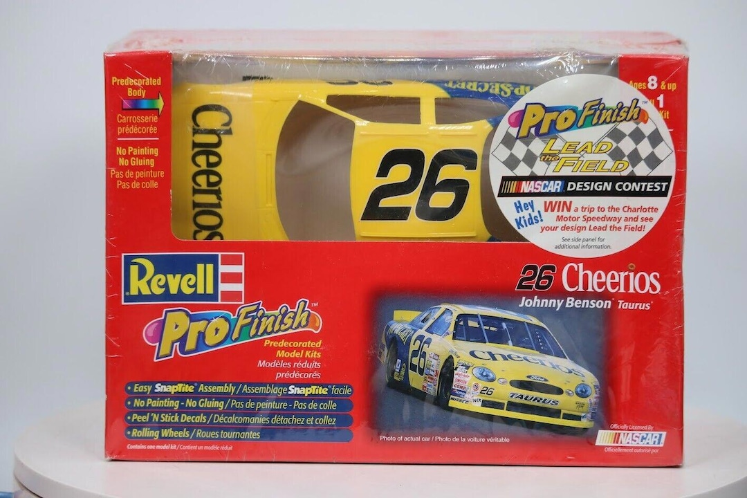1998 Revell Pro Finish #26 Cheerios Johnny Benson Snaptite Model Kit ...