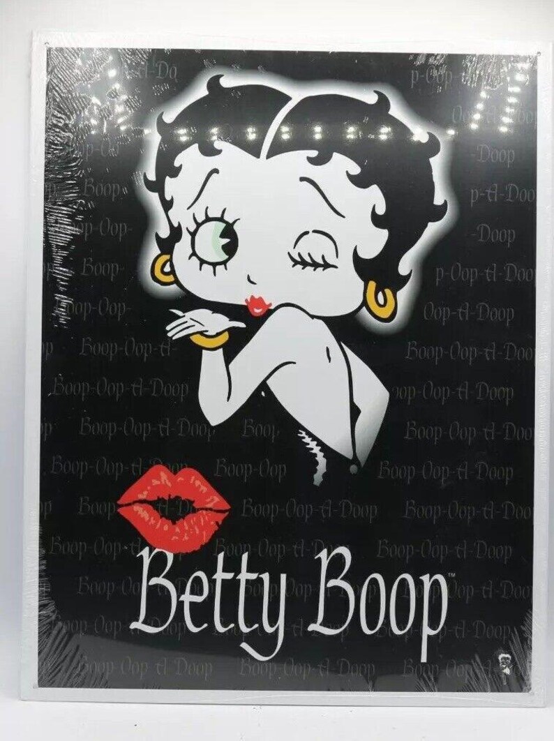 BETTY Boop TIN Sign "12.5x16" Looks Great on a Wall. Sealed With ...