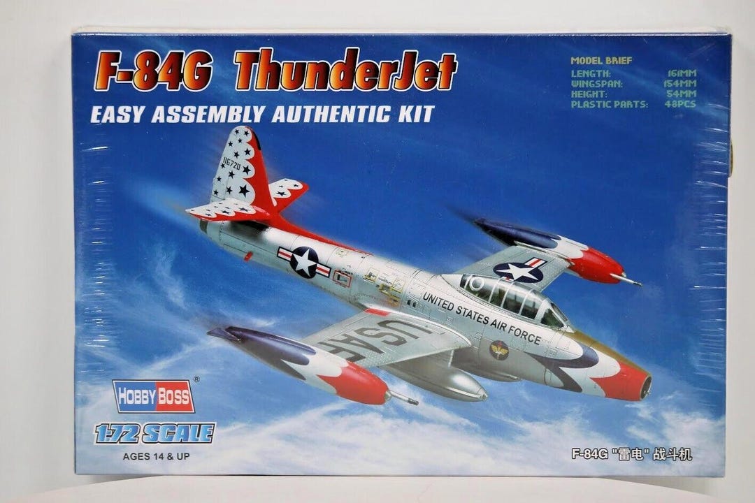 Hobbyboss 80247 Republic F-84G Thunderjet 1/72 Scale Plastic Model Kit ...