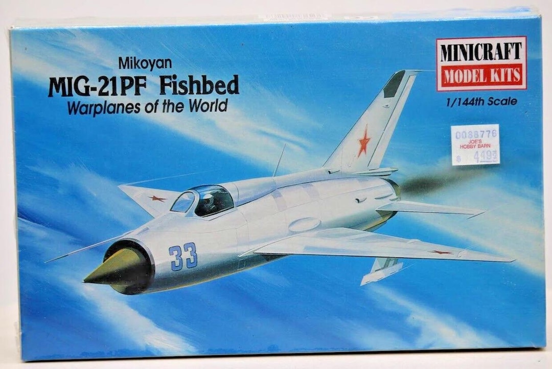 Minicraft #14426 Mikoyan MIG-21PF Fishbed Warplane 1/144 Scale Model ...