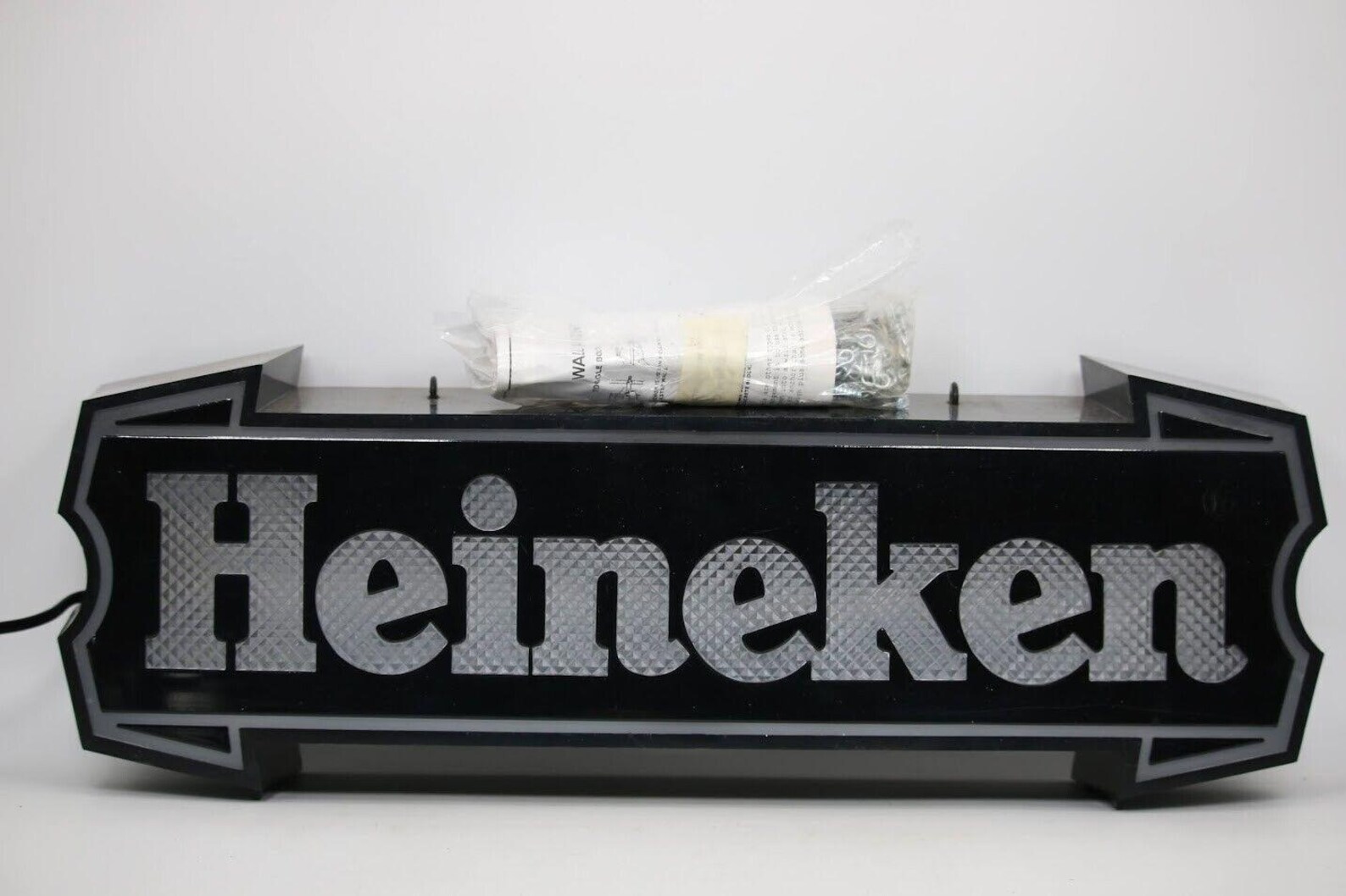 Black Vintage Heineken Lighted Beer Sign 20.5x 7 - Etsy