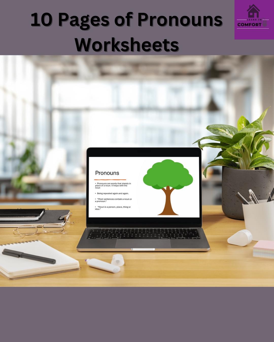 10 Pages of Pronoun Worksheets, Learning Resources, Homeschool Aid ...