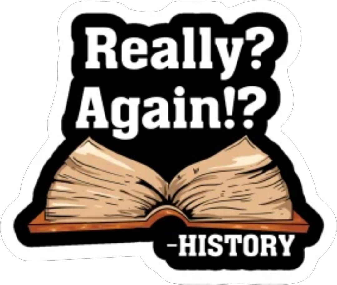 Really Again History, Vinyl Decal Sticker - Etsy