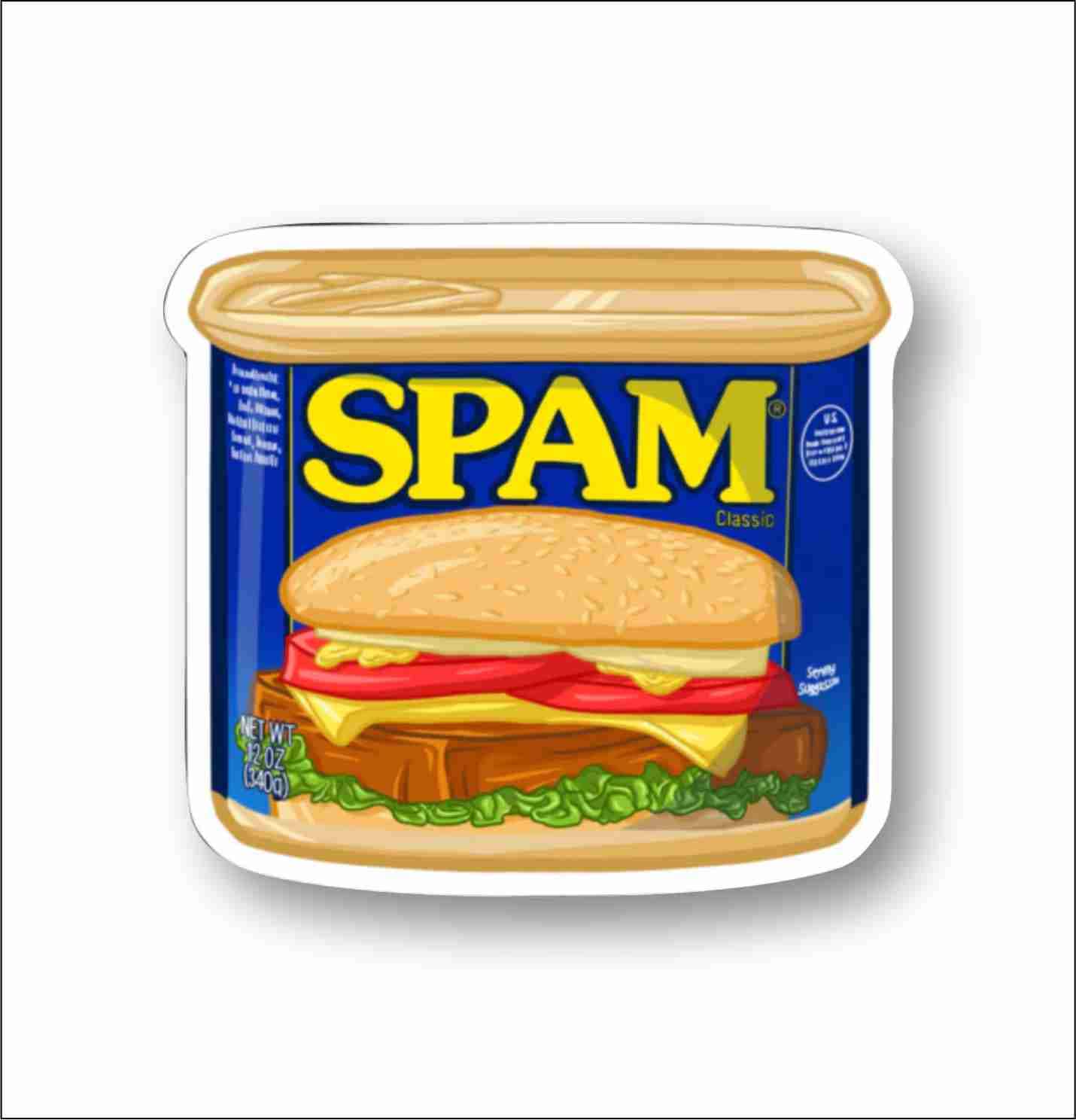 SPAM, Vinyl Decal Sticker - Etsy