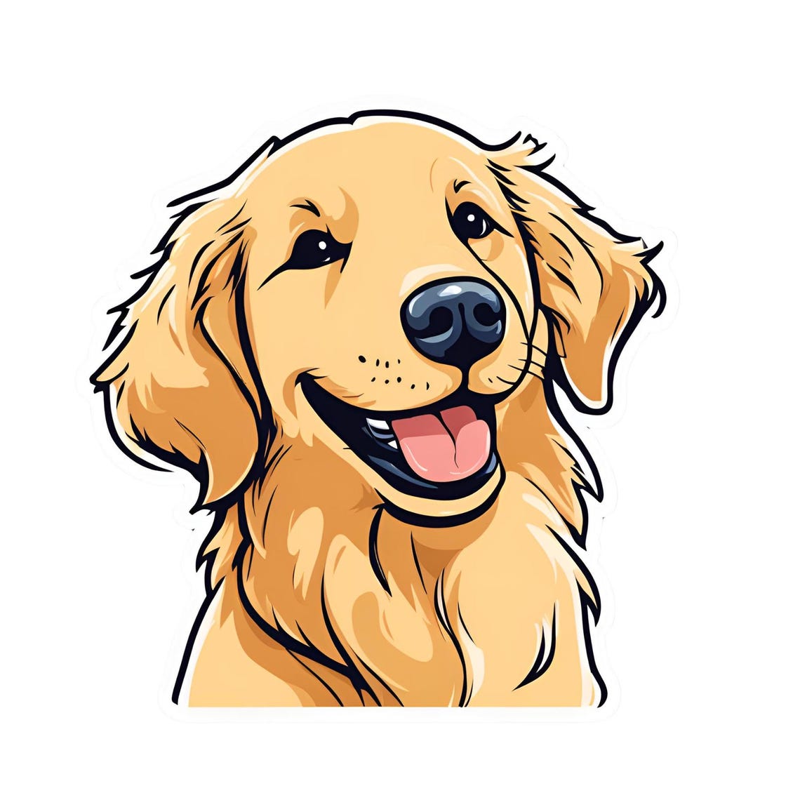 Golden Retriever Stickers Files 20 Bundle High Quality PNG Vectors - Etsy