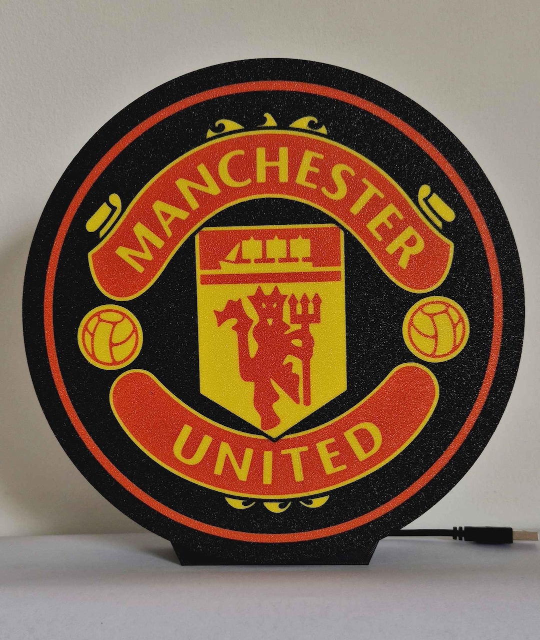 Manchester United Light Box 5v 5050bright White Led Lighting. - Etsy
