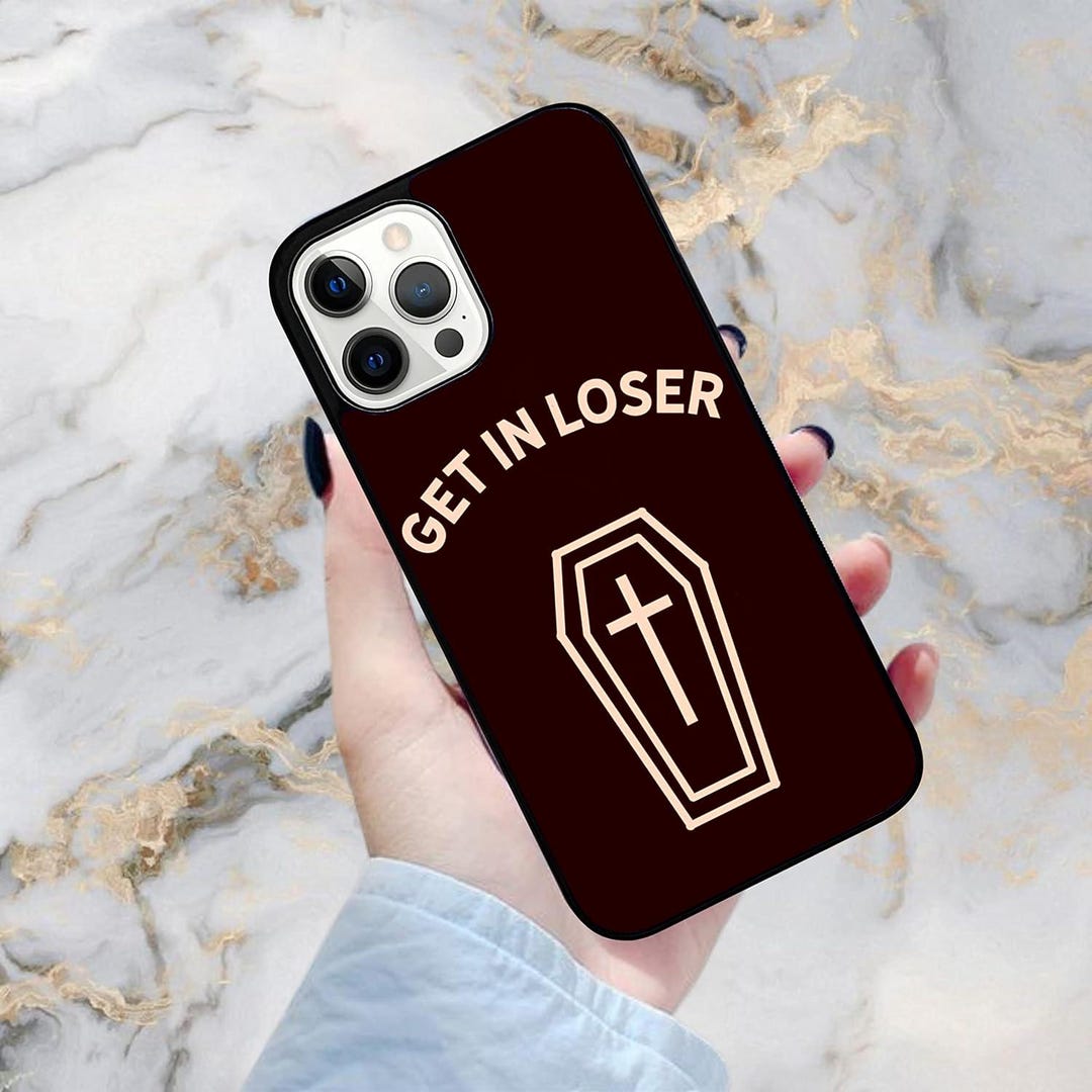 Creepy Pastel Goth Aesthetic Black Coffin Get in Loser Emo Case ...