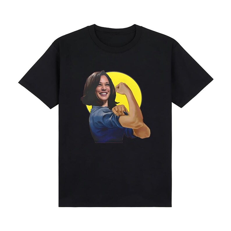 Kamala Harris Rosie the Riveter Style T-shirt Feminist Empowerment ...