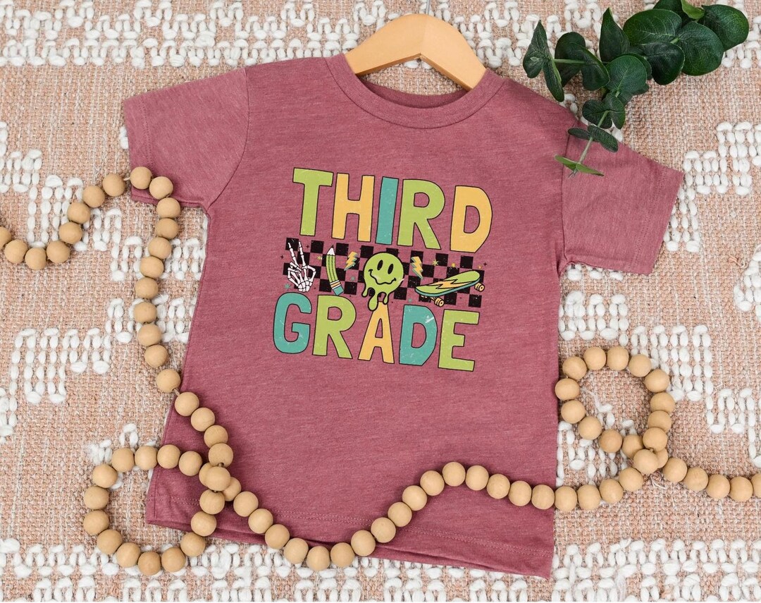 Third Grade Shirt, 3rd Grade Shirt, Custom Third Grade Shirt, Back to ...