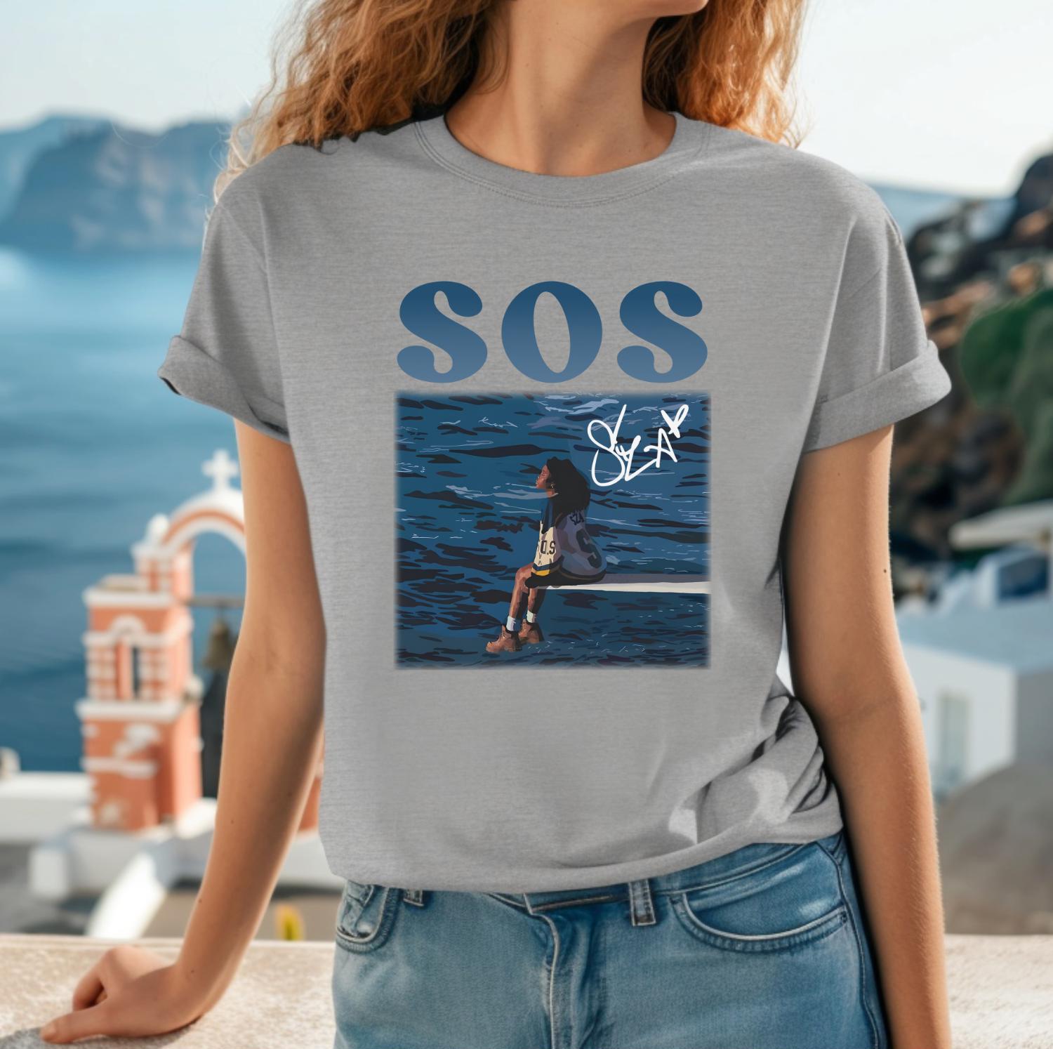SZA SOS Shirt, Sza Concert Shirt, Sza Tour Merch, Music Fans Shirt ...