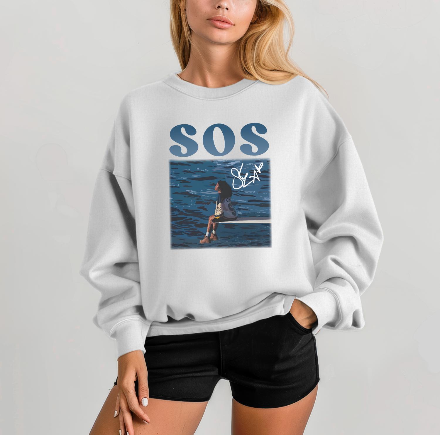 SZA SOS Shirt, Sza Concert Shirt, Sza Tour Merch, Music Fans Shirt ...