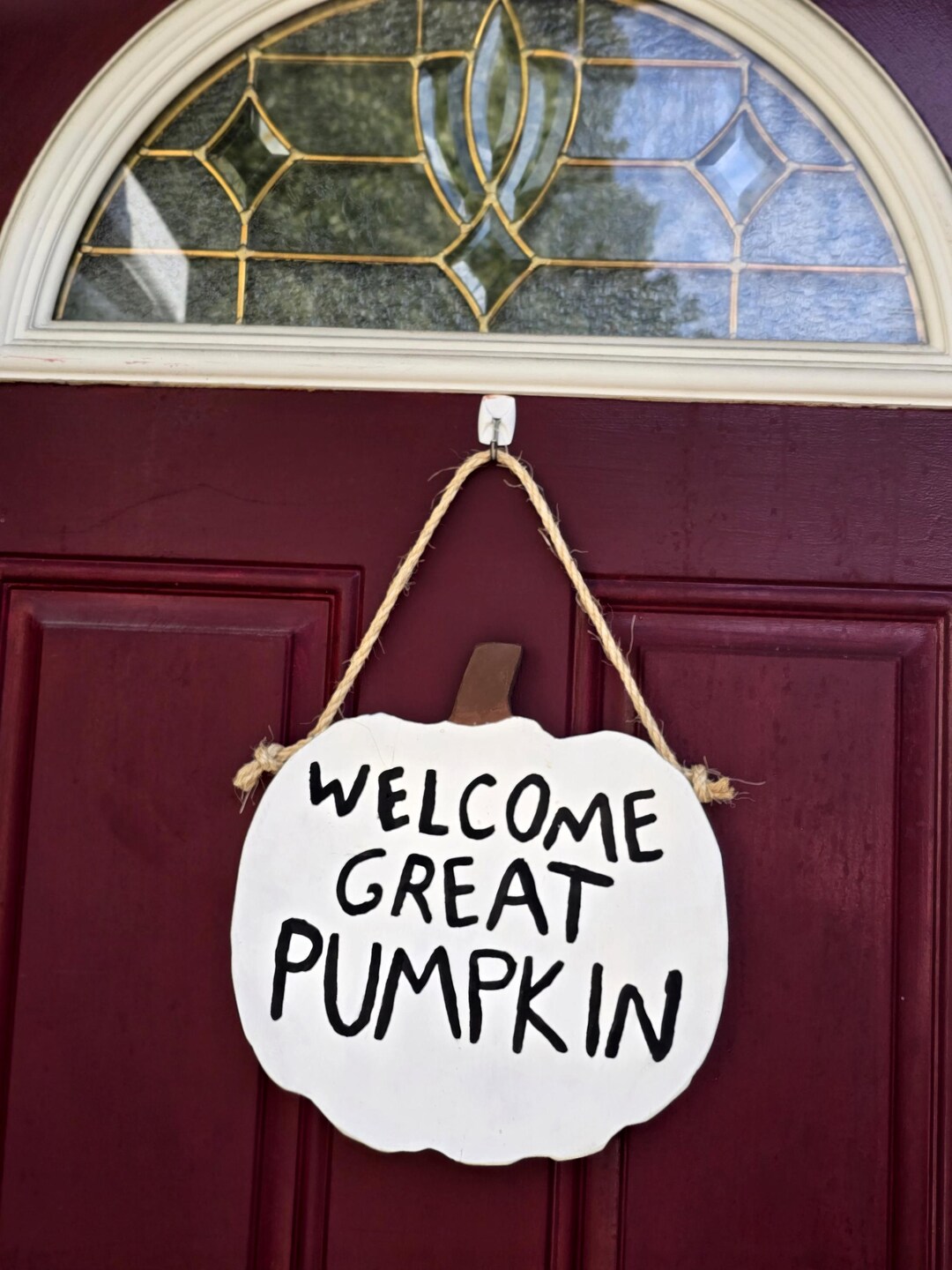 Welcome Great Pumpkin Wooden Sign - Etsy